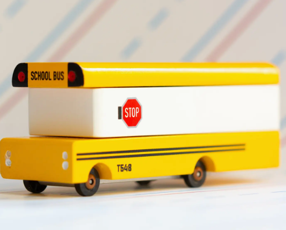 Candylab Wooden School Bus Toy – Highland & Heather